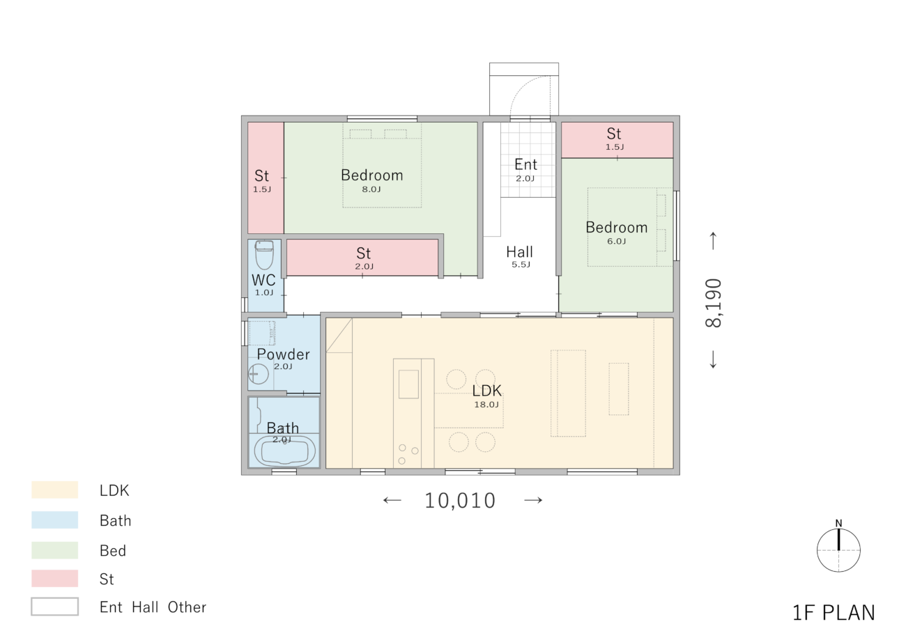 【間取り図あり】正方形の平屋を建てる魅力とは？おしゃれな外観の建築実例を紹介 | 注文住宅なら建築設計事務所フリーダムアーキテクツ